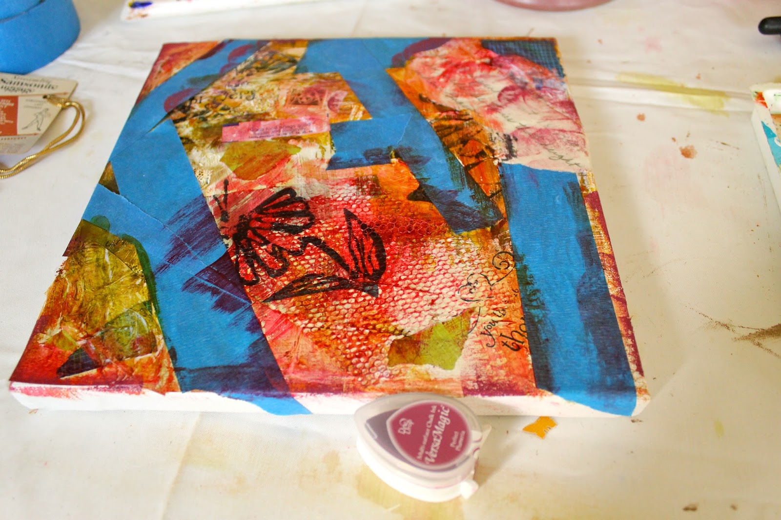 Artist,Laurie Grawl: Self Expression Collage Mixed Media Online Group ...