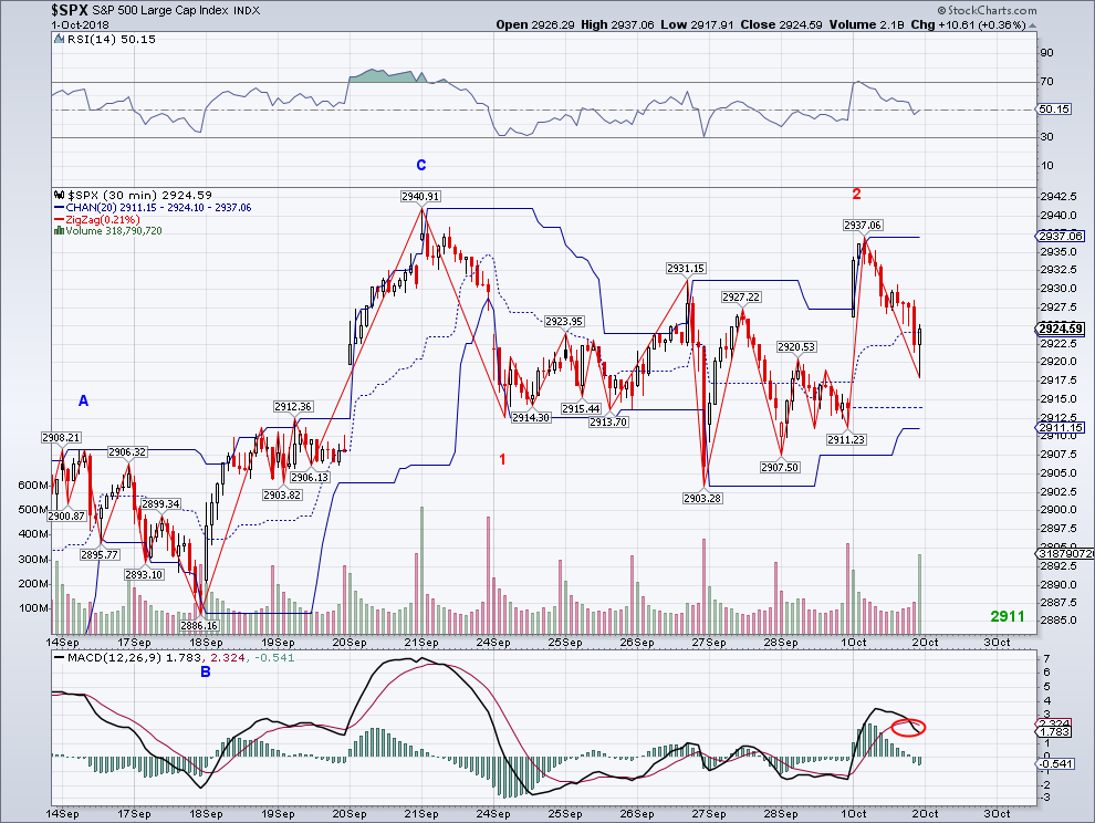 Trending Waves : Elliott Wave Stock Market Update - October 1