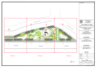 Contoh Gambar Denah Landscape Taman Kota
