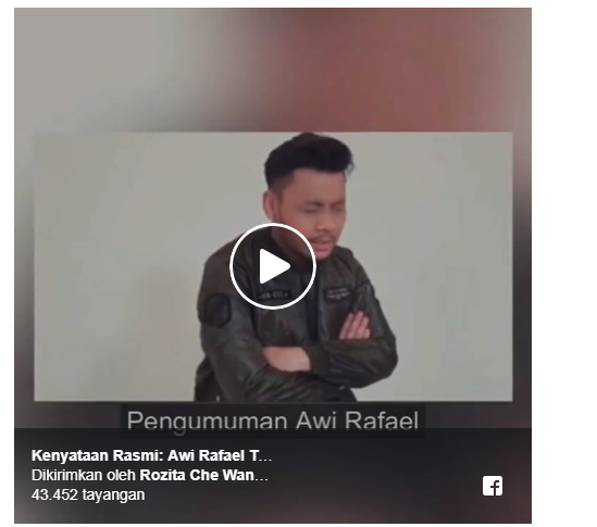 Awi Rafael Menjelaskan Punca Utama Kenapa Dia Terpaksa Batalkan ...