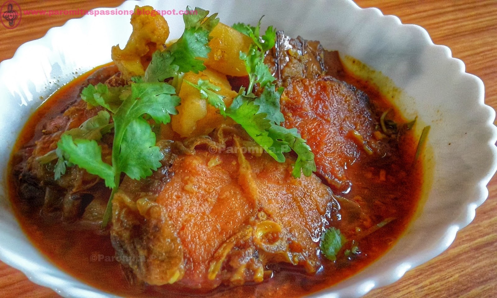 Rui Fish with Cauliflower - Paromita's Passions