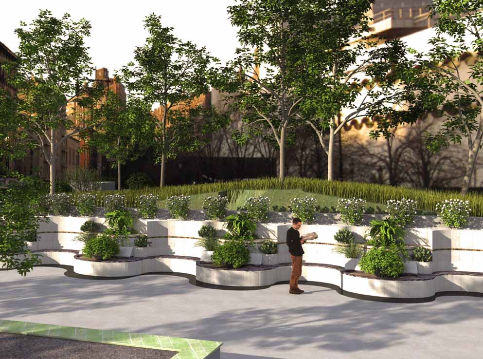 Designalexable: Pyramid Park at The Triangle, NYC