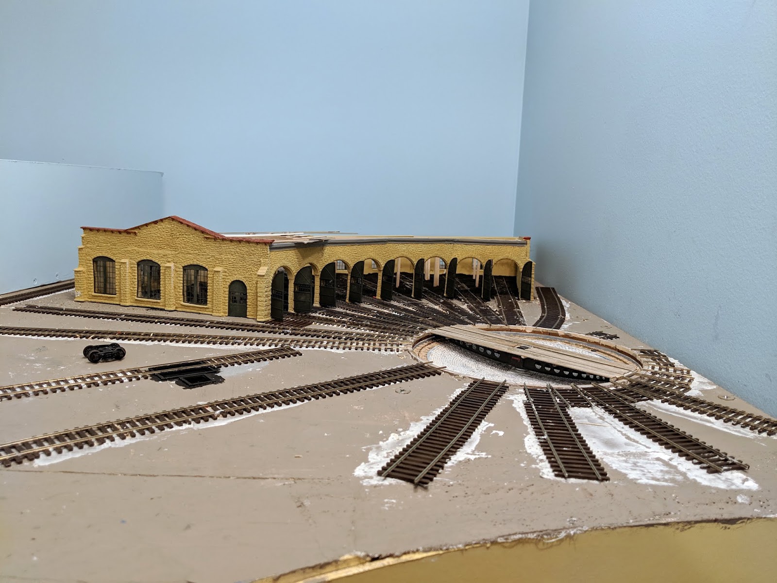 Stockton and Copperopolis Railroad: Engine Terminal is Now Awaiting Scenery