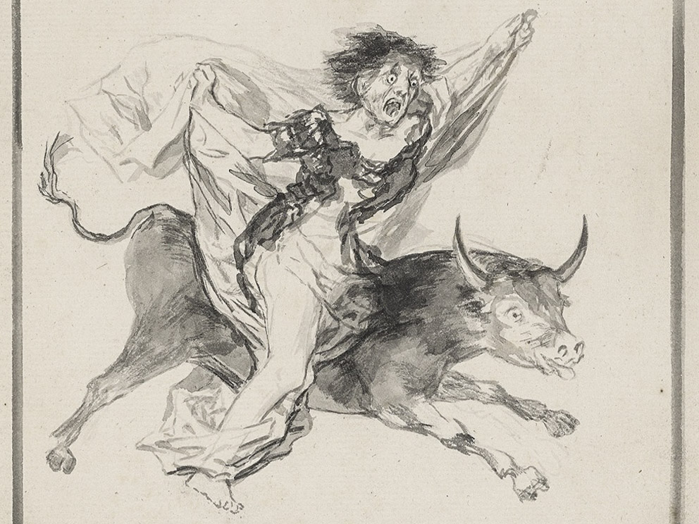 Luz y artes: Pesadilla, dibujo a tinta de Goya