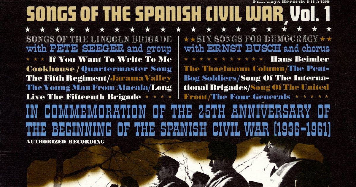 Zero G Sound : VA - Songs Of The Spanish Civil War, Vol. 1 (1961)