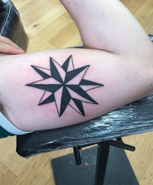 50+ Best Star Tattoos For Men (2019) Nautical, Shooting Designs ...