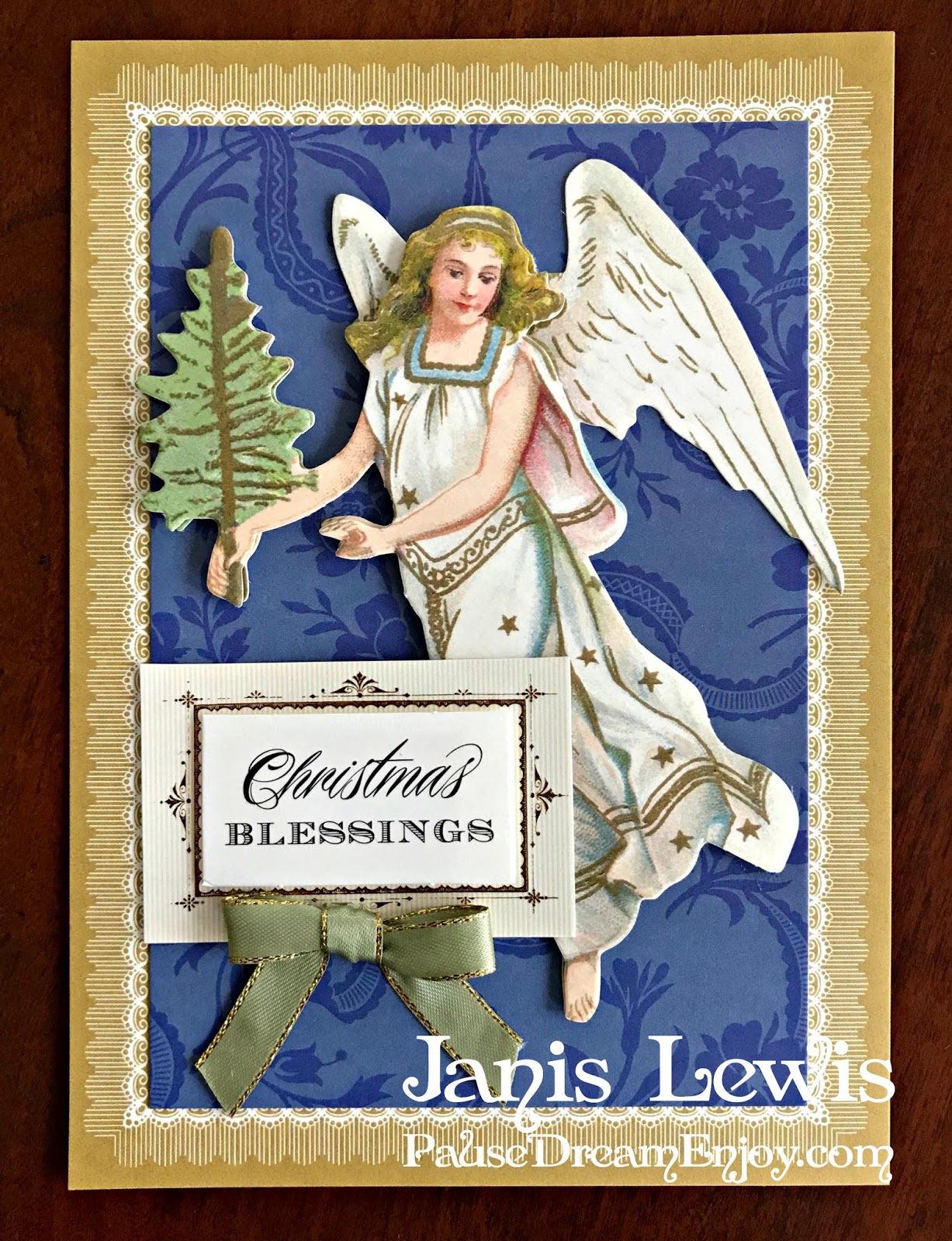 Pause Dream Enjoy: Angel Christmas Card