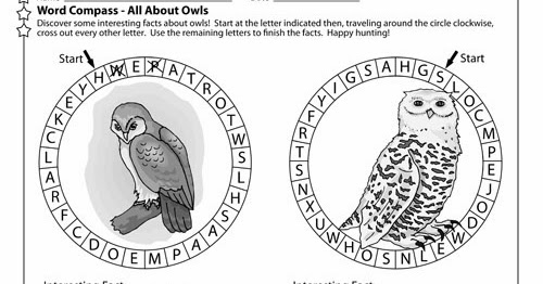 The Puzzle Den: Word Compass Puzzles