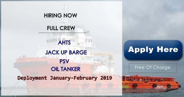 Hiring Crew For Jack Up Barge, AHTS, PSV, Oil Tanker Ship - OfficiaI ...