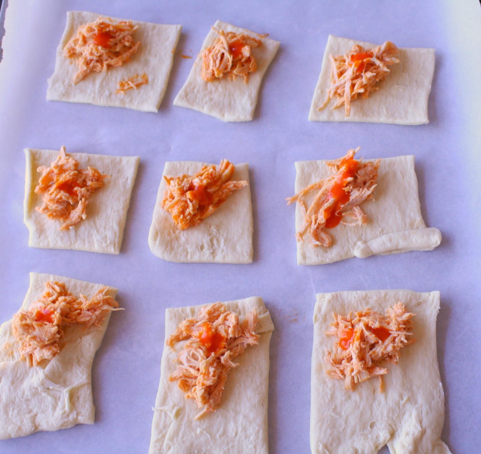 Buffalo Chicken Triangles - Jordan's Easy Entertaining