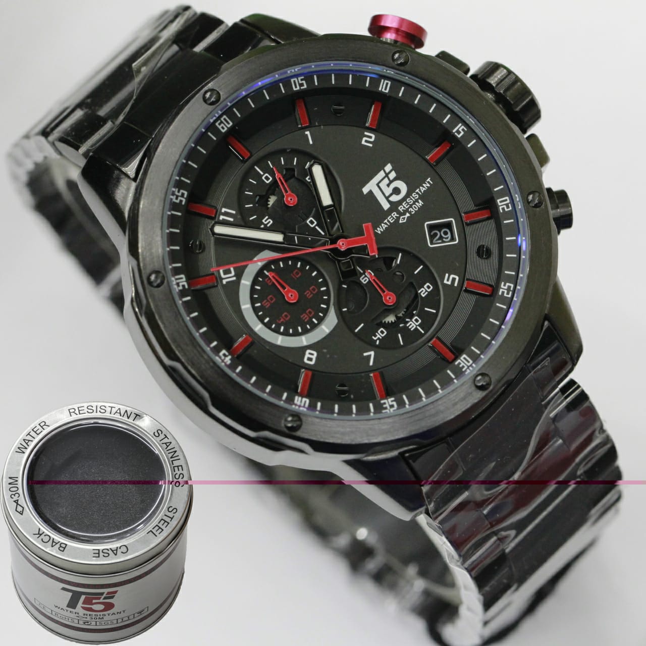 Jam Tangan Original Tali Rantai T5 buat Pria | Jual Jam Tangan Online ...