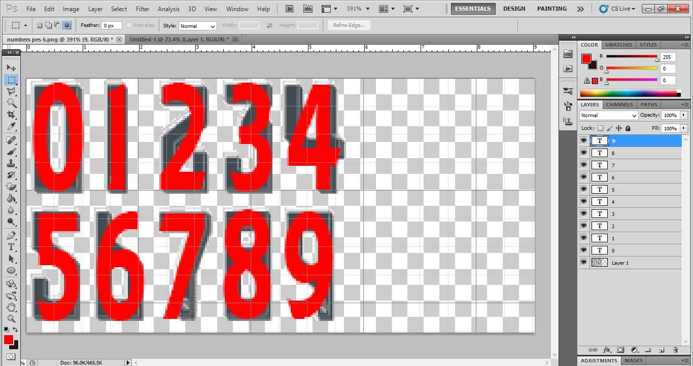Cara Membuat Font dan Numbers Pada PES 6
