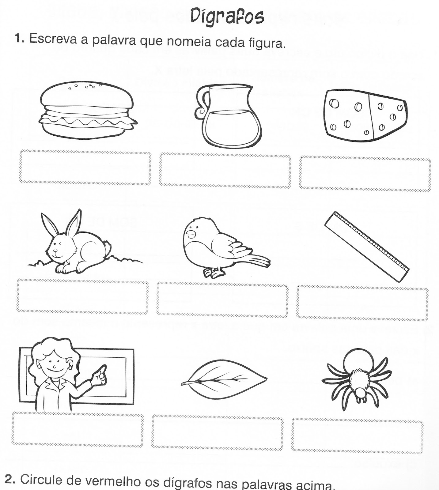 Atividades Com Dígrafos 3 Ano Com Gabarito - RETOEDU
