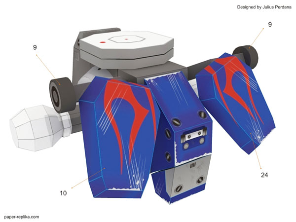 Transformers Papercraft La cabeza de Optimus Prime - Transformers Matrix