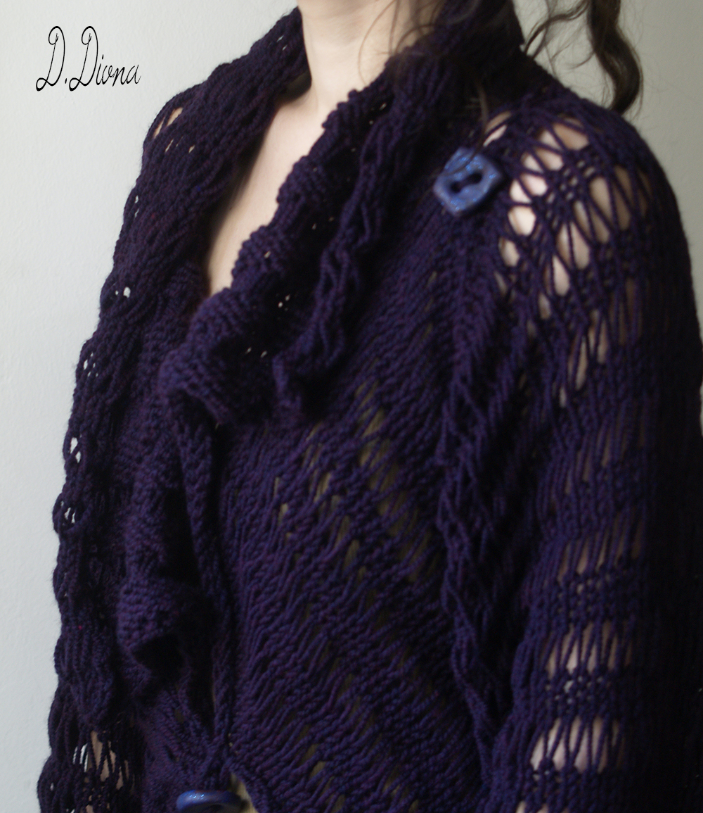 DIVNA'S SWEATERS: Handmade knitted unique loose unstructured sweater ...