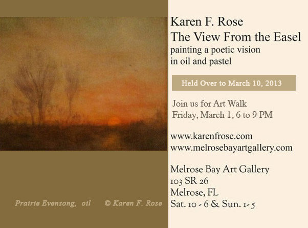 Karen F. Rose ~ My Painting Journey: Melrose Bay Art Gallery Features ...