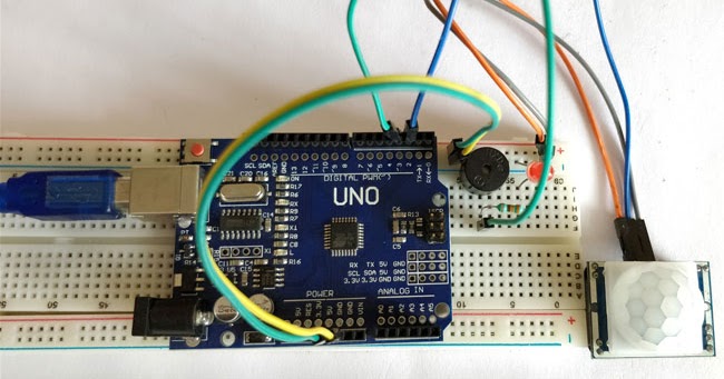 Arduino Motion Detector using PIR Sensor - Internet of Things