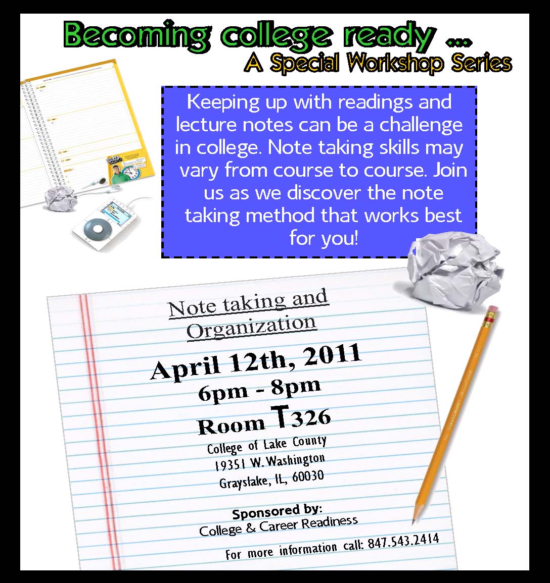 Tech Campus News: Note Taking Workshop at CLC