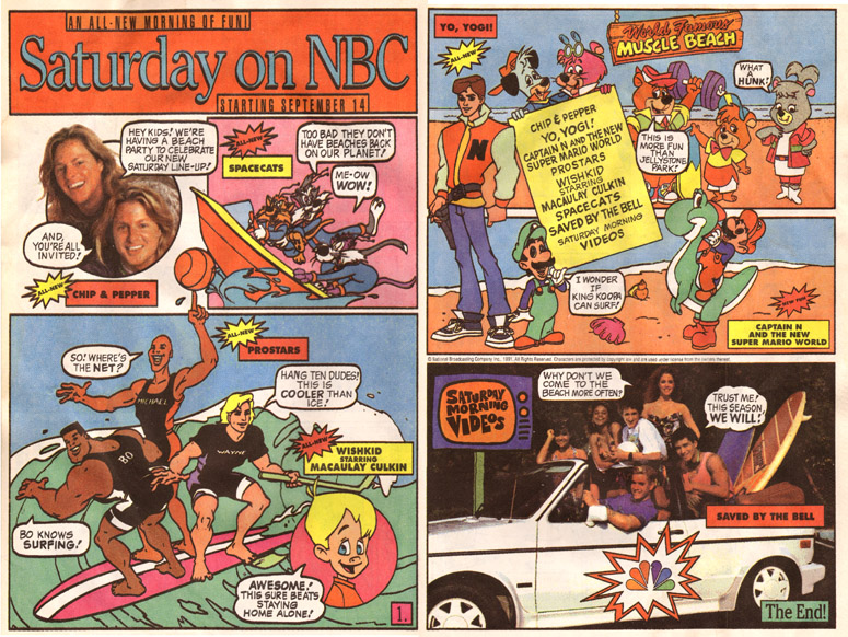 Saturday Morning Cartoons on NBC