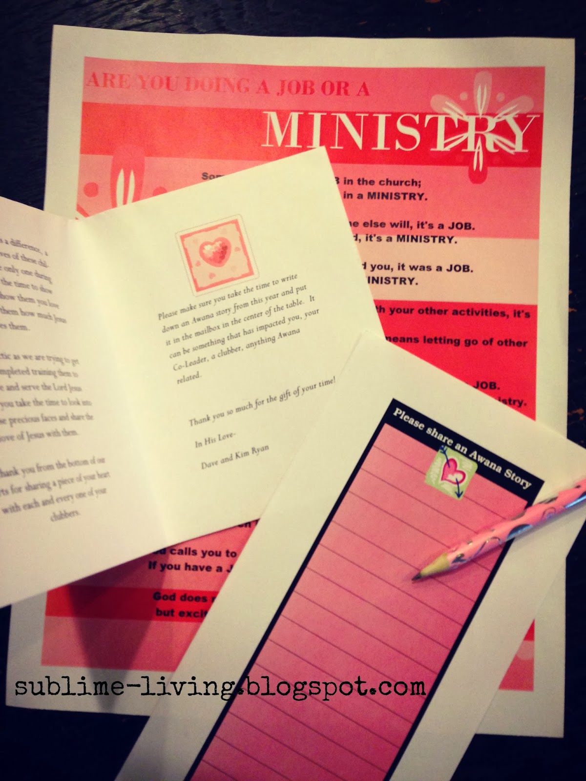 Sublime Living: Job vs. Ministry: Volunteer Appreciation, Recognition ...