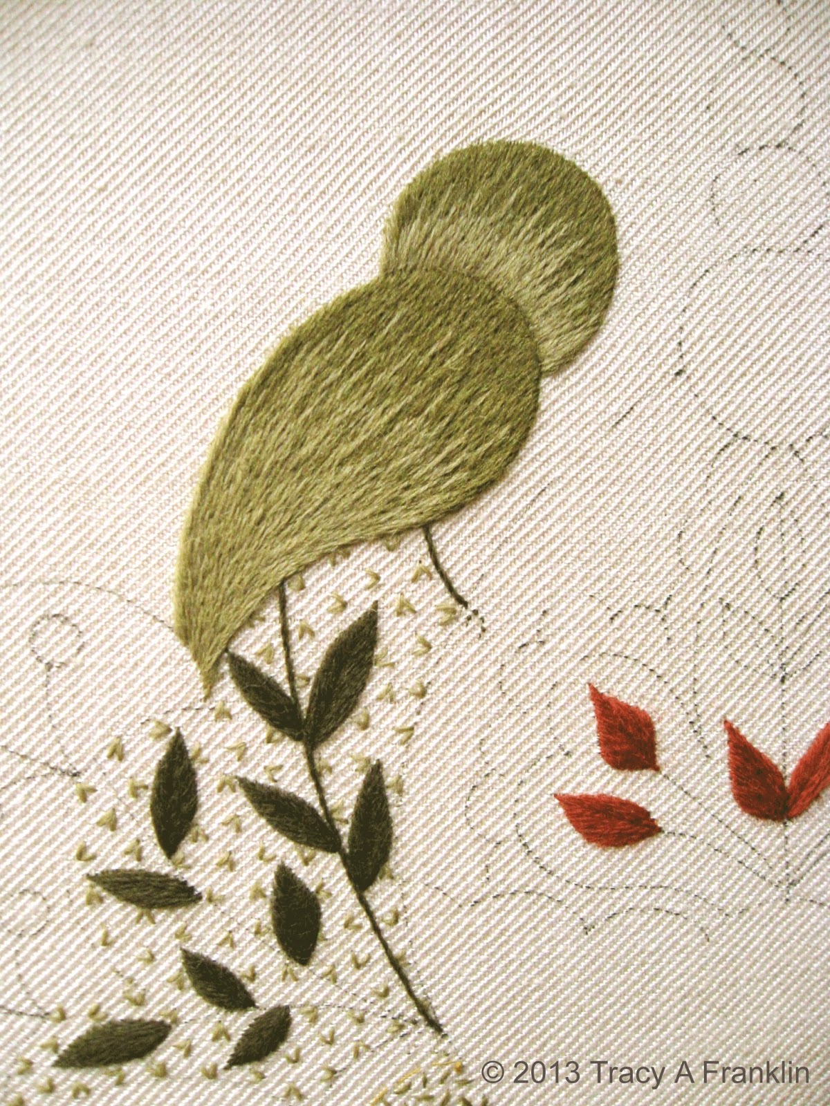 Tracy A Franklin - specialist embroiderer: long and short in crewel ...