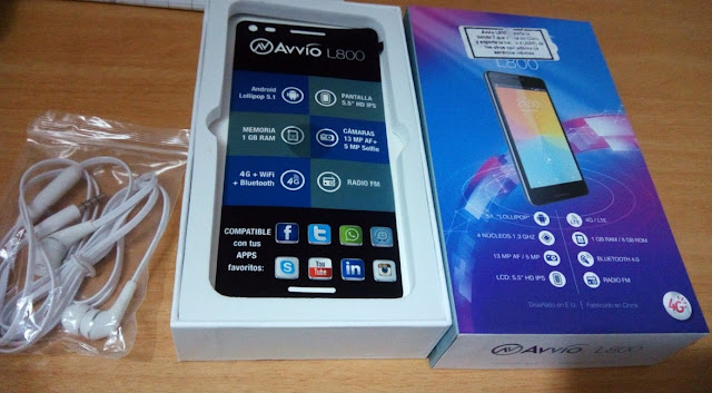 Caracteristicas y Especificaciones Técnicas sobre tu Móvil: Avvio L800