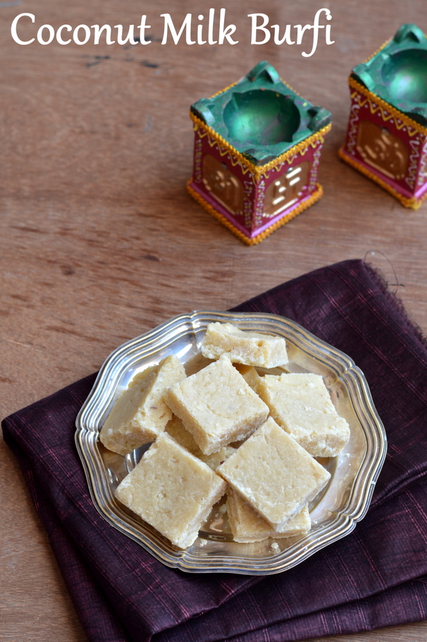 Palakkad Chamayal: Coconut Milk Burfi - Easy Diwali Sweets/ Easy Diwali ...