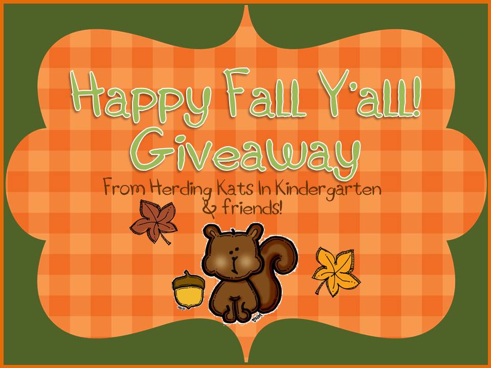 Herding Kats in Kindergarten: Happy Fall Y'All! Giveaway!