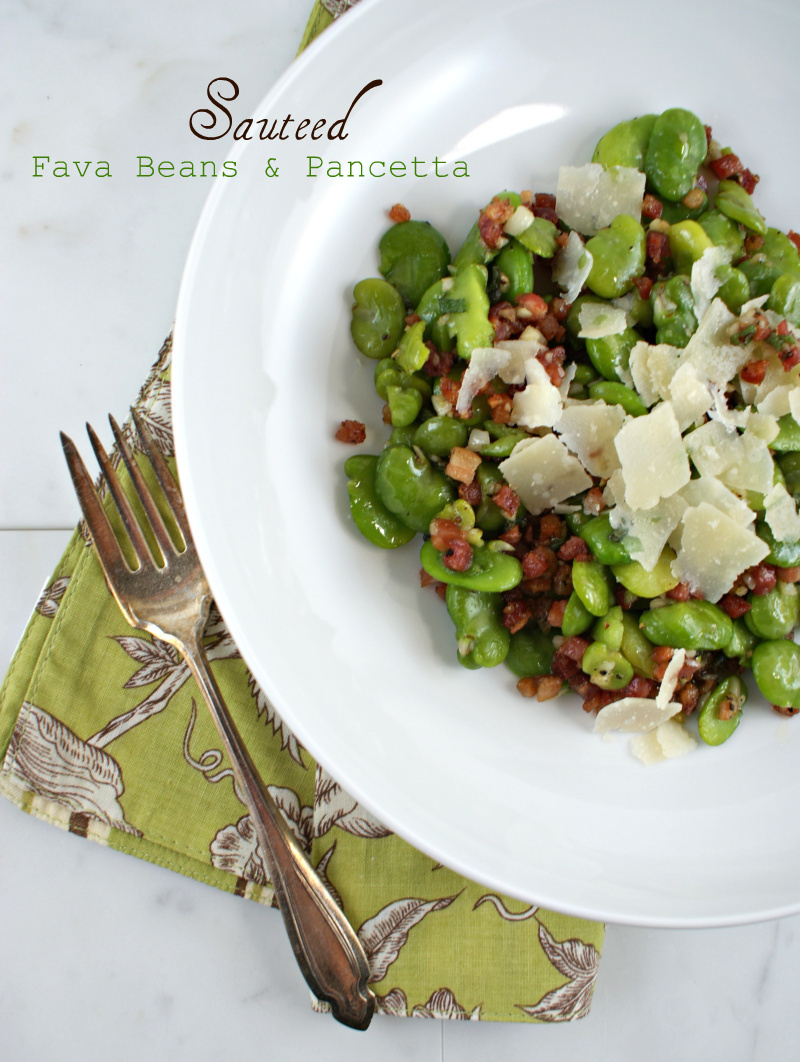 Authentic Suburban Gourmet: Sauteed Fava Beans & Pancetta