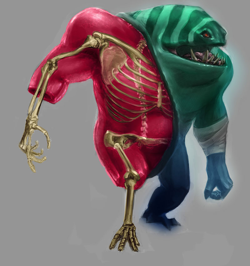 Jaunay's sketchblog: Tidehunter Dota2 Fan art - just like a watermelon ...