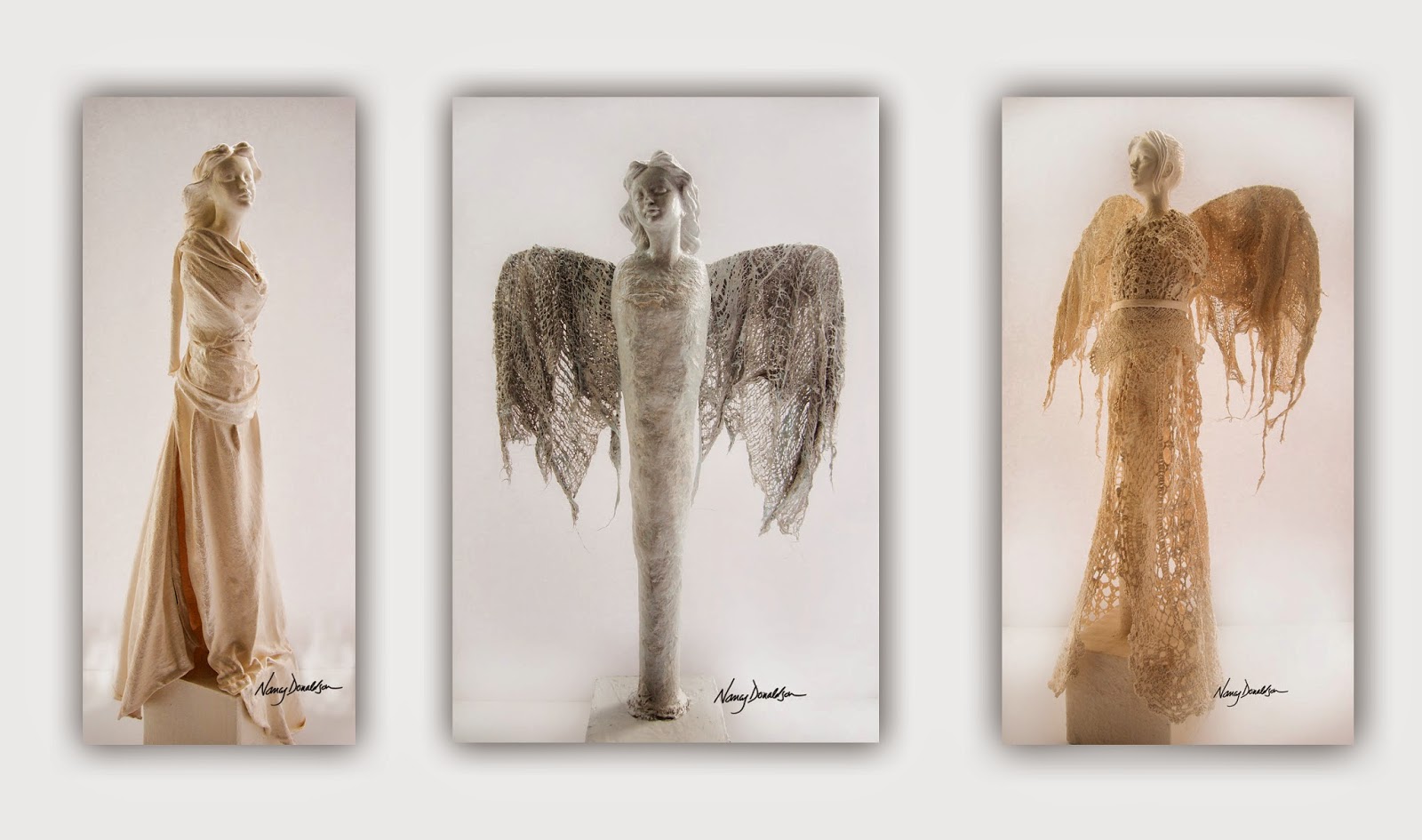 the evolution of nancy: powertex sculptures