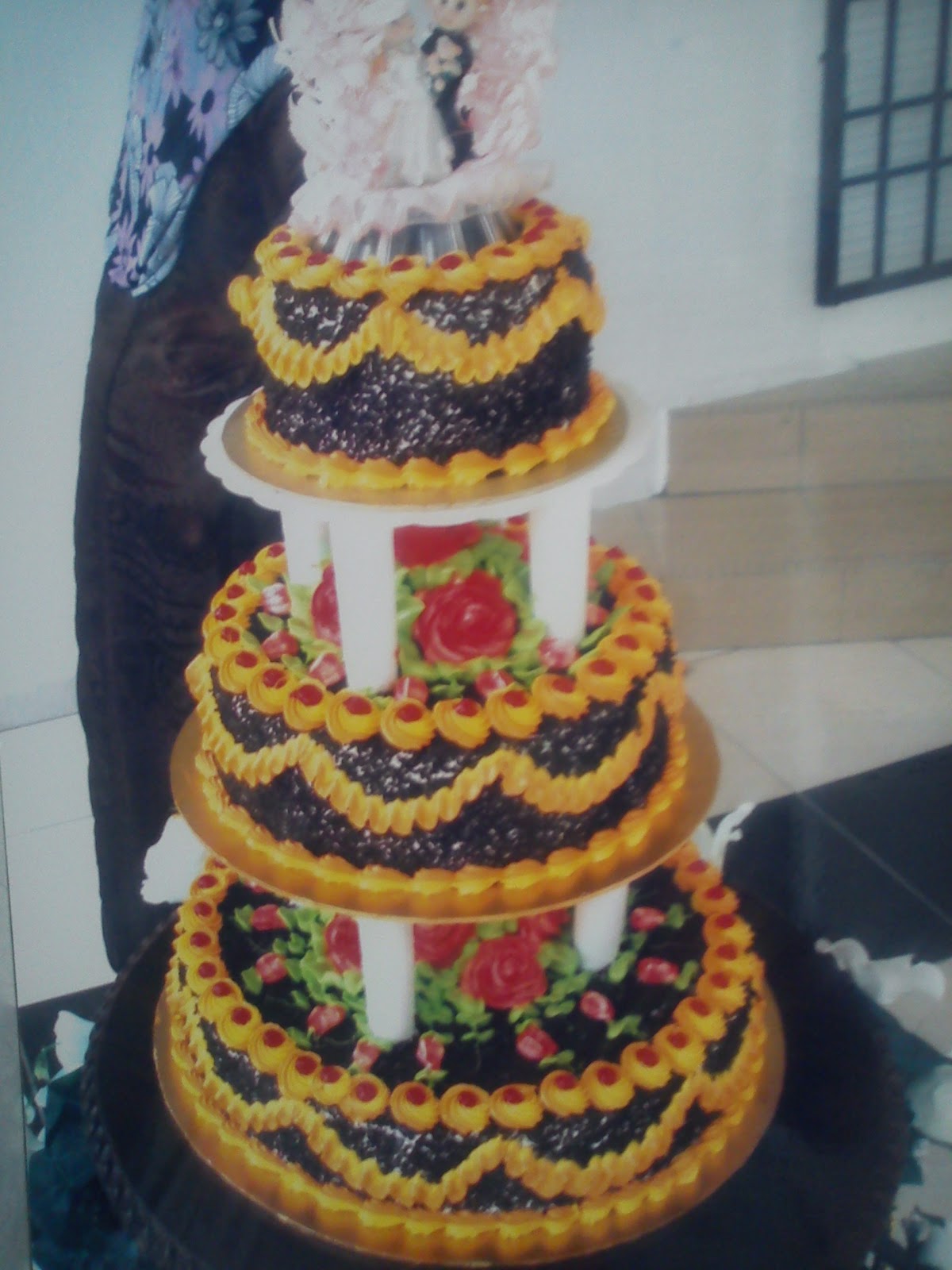 cOklat lUv: Kek Tingkat untuk Majlis Perkahwinan