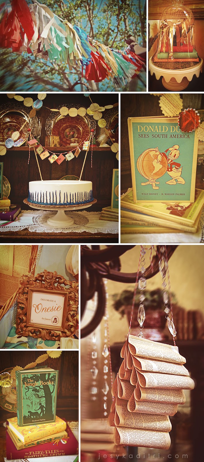 I Heart Pears: Vintage Library Baby Shower