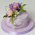 Torturi de vis: Tort mov cu flori pentru Adriana