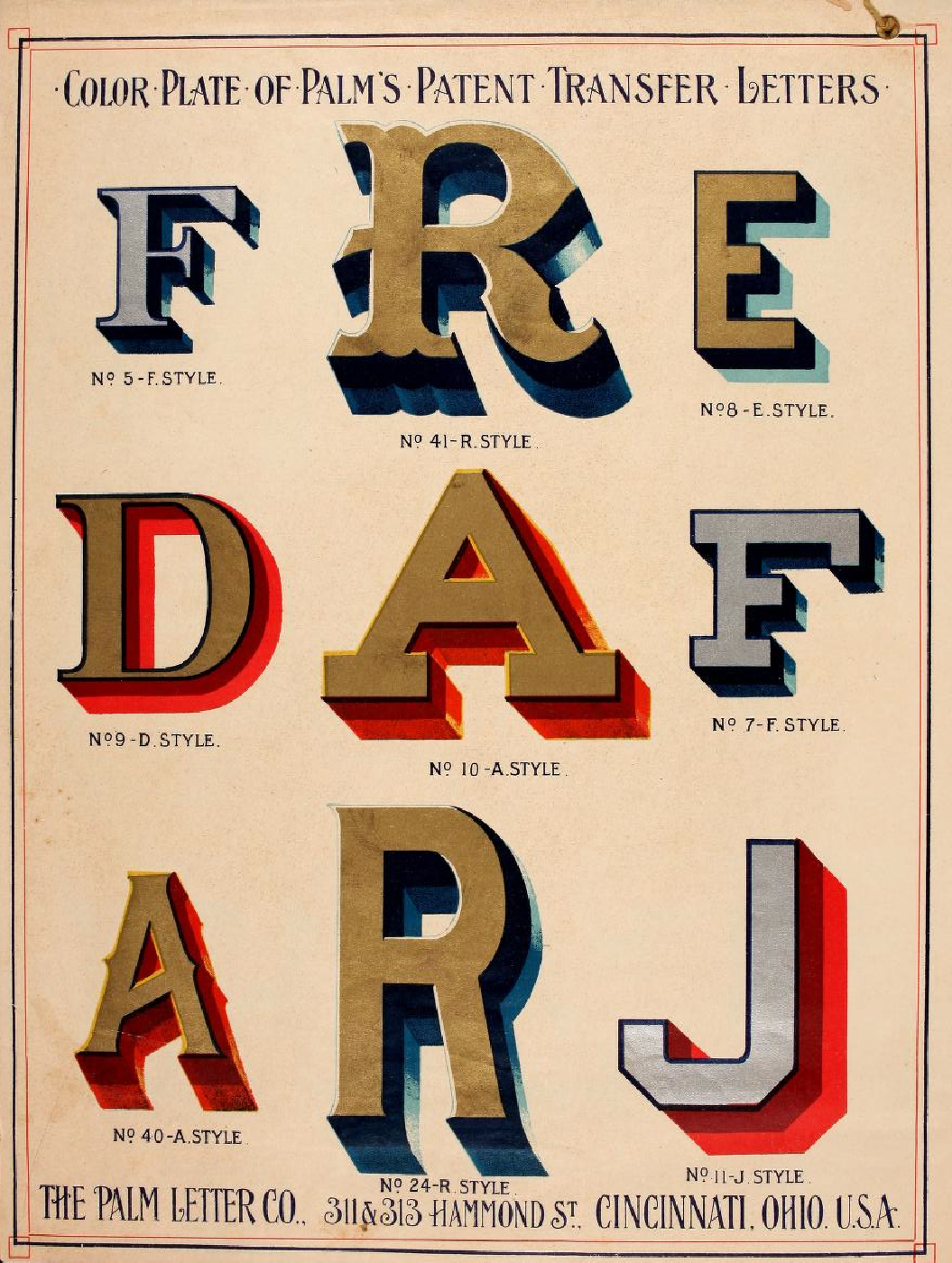 Letterology: Early Transfer Lettering