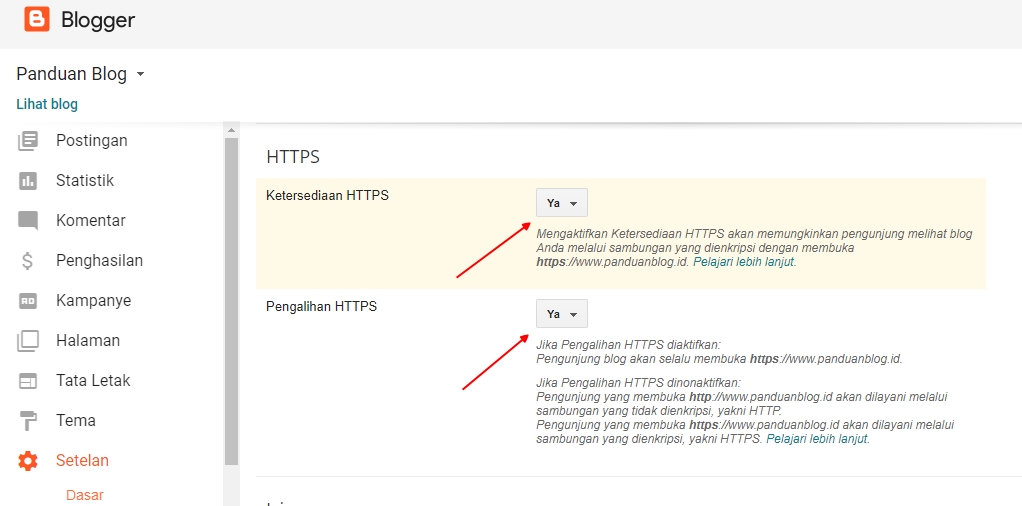 Cara Aktifkan HTTPS di Blog dengan Custom Domain - Panduan Blog