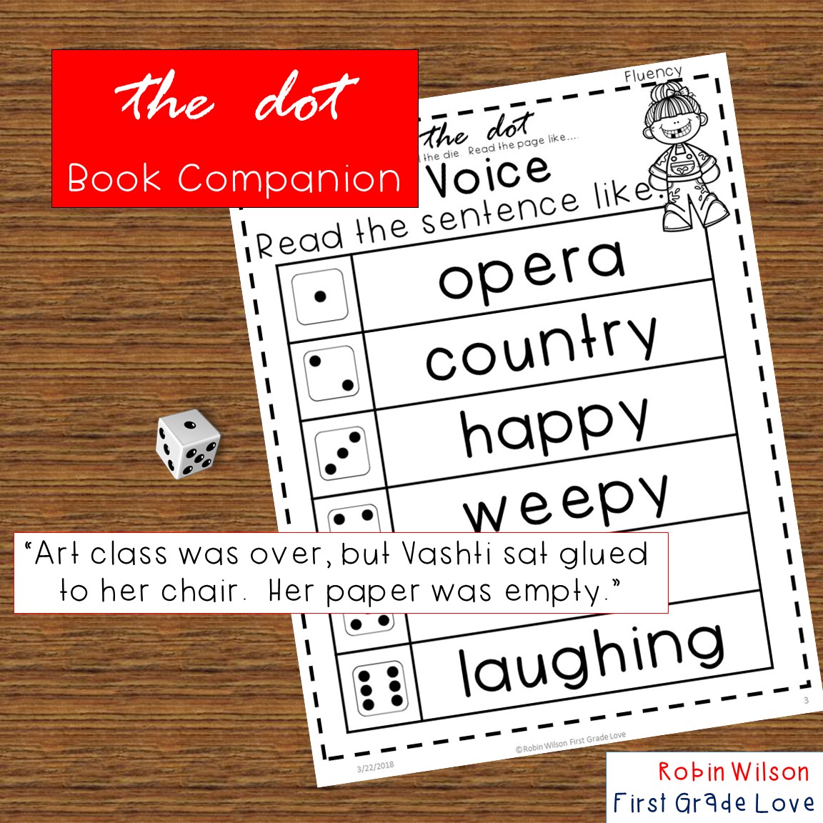 First Grade Love: The Dot by Peter Reynolds Activities