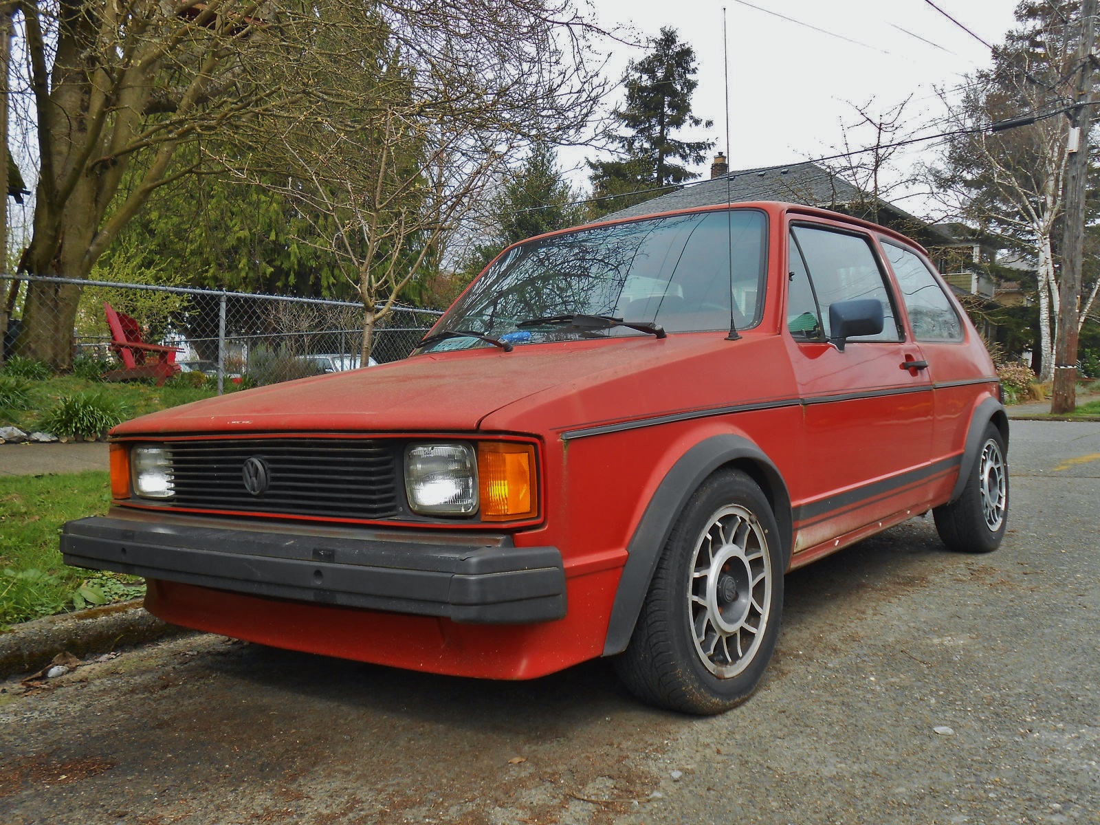 Seattle's Parked Cars: 1983 VW Rabbit GTI