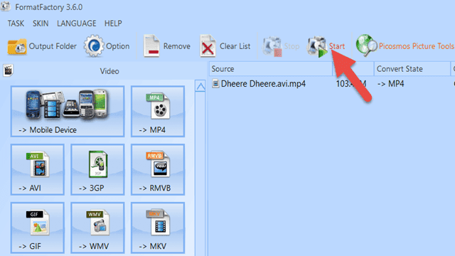 How to use Format Factory Converter - Convert video audio file to any ...