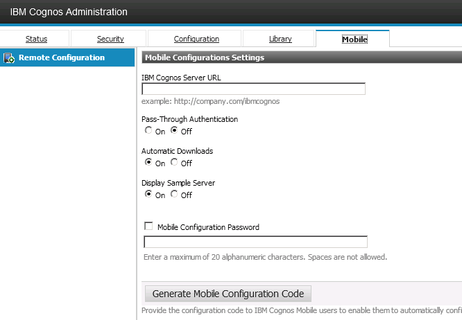 Cognos Nuggets: Easy iPad configuration for IBM Cognos Mobile