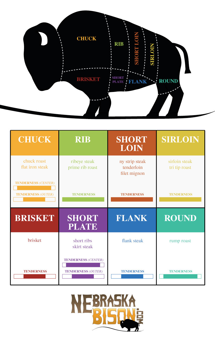 Bison Meat Cut Chart