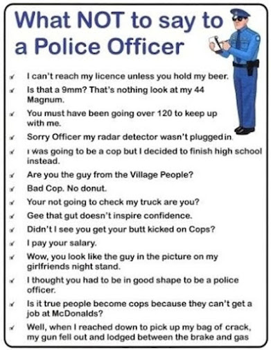 What Not To Say To A Police Officer My Encounters On Web what-not-to-say-to-a-police-officer-my-encounters-on-web