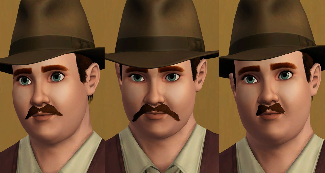 My Sims 3 Blog: Six manly mustaches. Western theme by necrodog