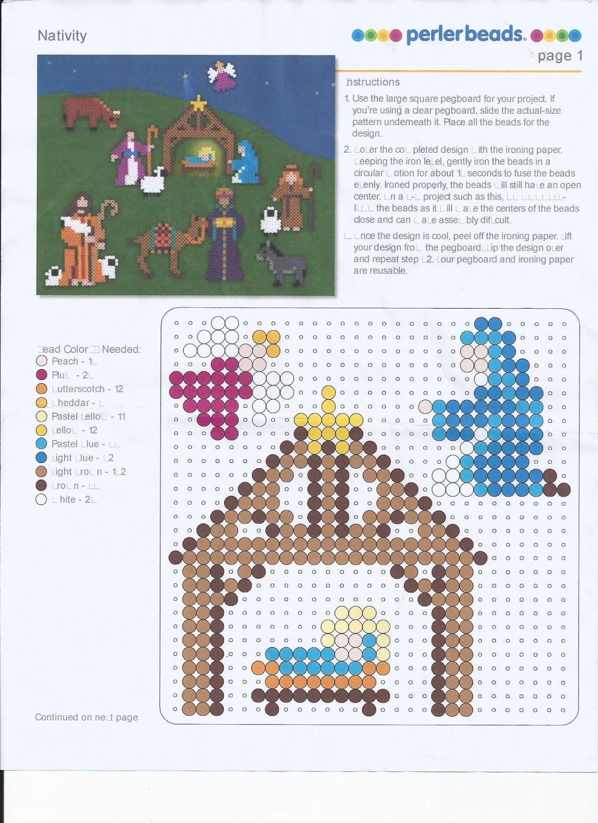 Almost Unschoolers: The Very First Noel and a Perler© Bead Nativity