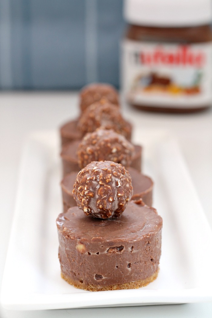 Mini Nutella cheeseecakes
