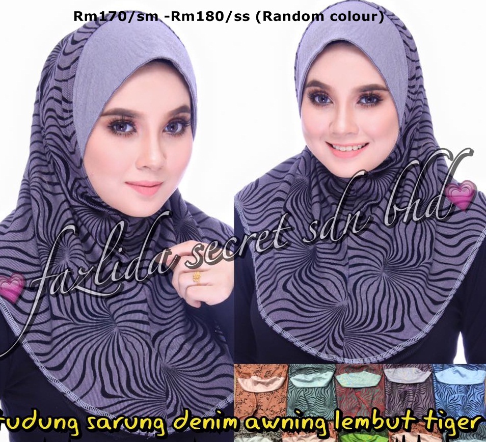PELBAGAI DESIGN: TUDUNG SARUNG DENIM AWNING SOFT