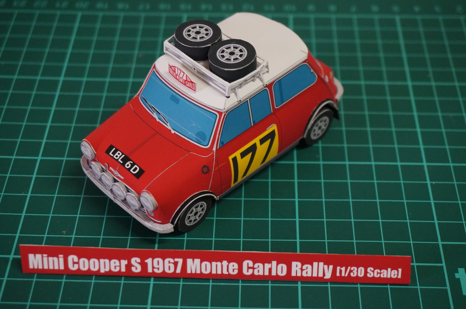 Something Good by DIY ： 手作りのステキな何か: ペーパークラフト Mini Cooper S Monte Carlo ...