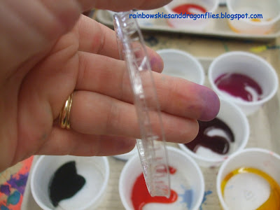 Rainbow Skies & Dragonflies: Liquid Watercolor Love!