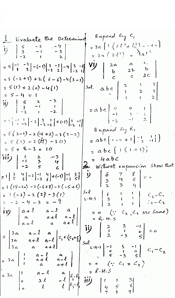 Exercise 3.3 MATRICES AND DETERMINANTS Mathematics Fsc Part 1 First ...