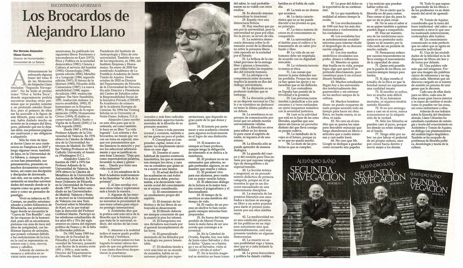 HERNANOLANO: Brocardos de Alejandro Llano.